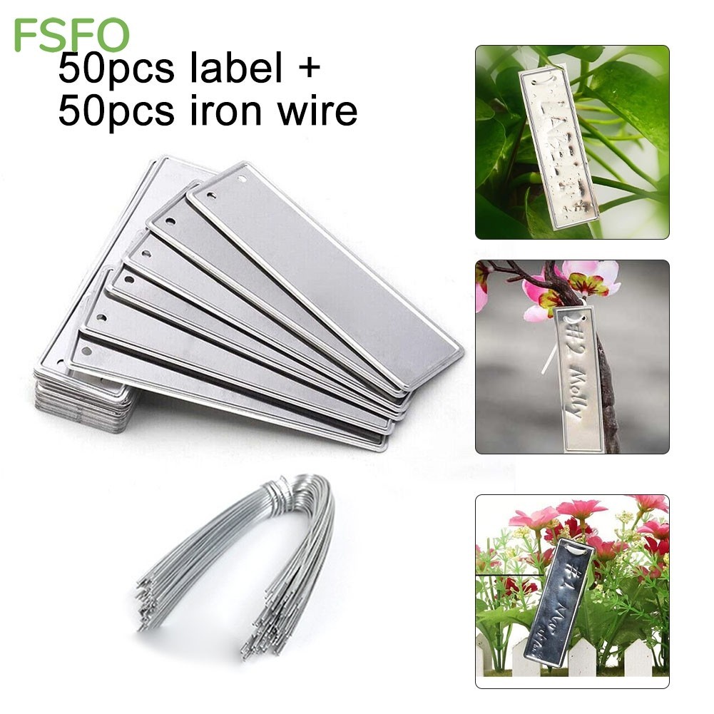 FSFO| Aluminum Plant Labels Double Sided Metal Labels Tree ID Tag ...