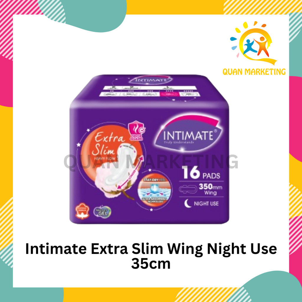 Intimate Extra Slim Nite-Long Wing 350mm (16pcs) | Shopee Malaysia
