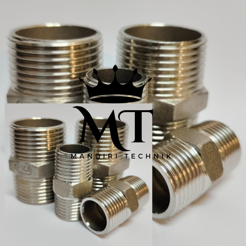 Double nepple Stainless 304 DRAT 1" inch | Shopee Malaysia