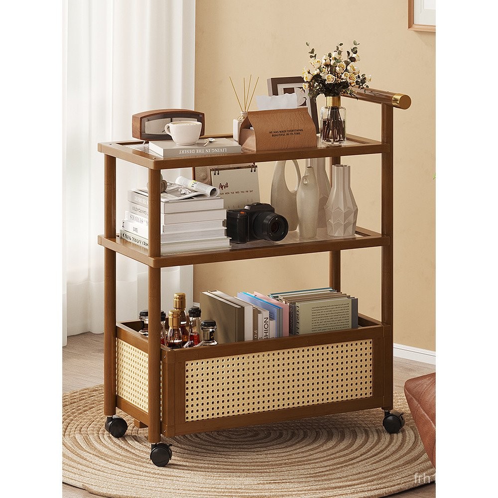 Medieval Trolley Snack Rack Retro Removable Sliding Coffee Table Living ...