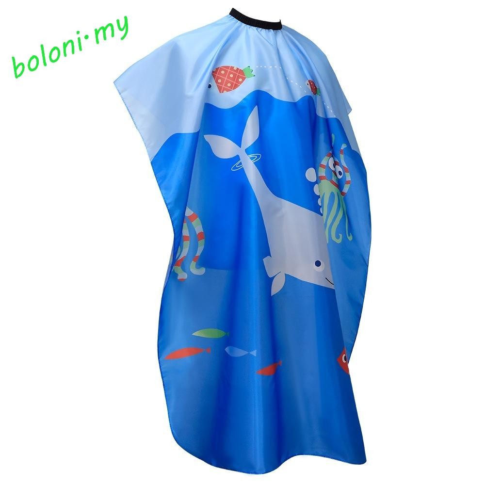 [COD] Kids Cartoon Haircut Cape, Marine Animal Professional Children ...