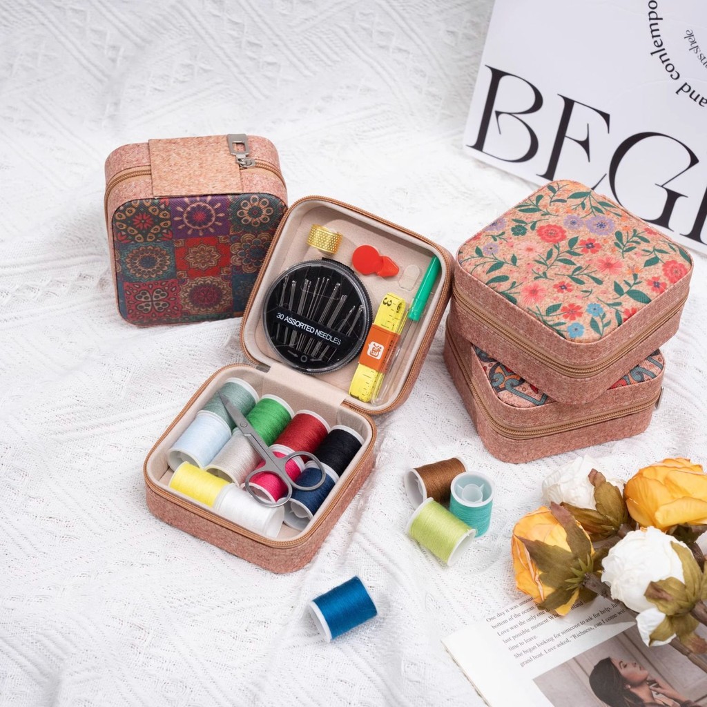 Retro Cork High-End Sewing Thread Household Set Student Dormitory ...
