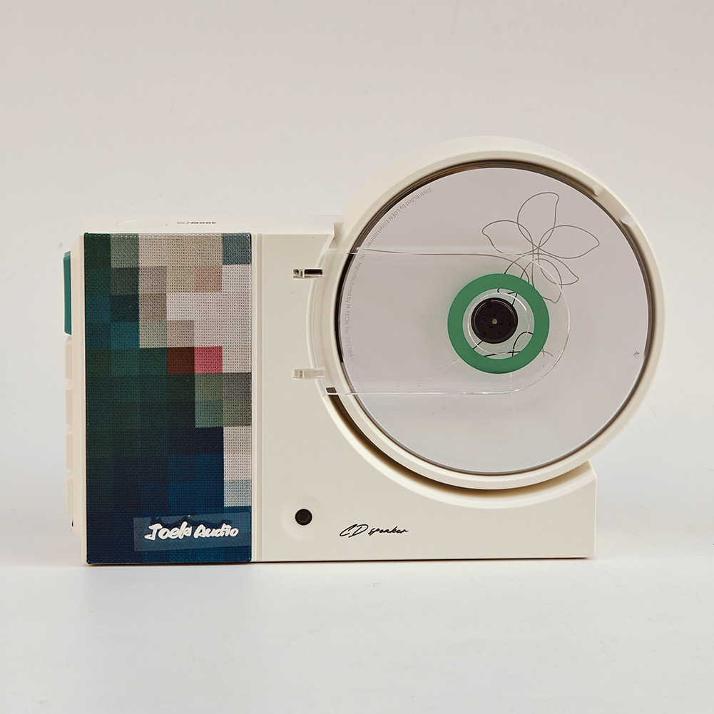 Wall Mounted Retro Turntable CD Player with Remote Control Portable CD ...