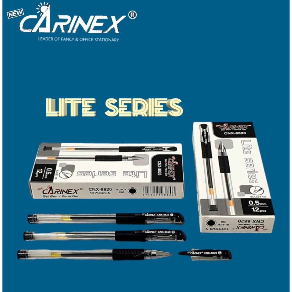 CARINEX Lite Series CNX-8820 Gel Pen (12pc) | Shopee Malaysia