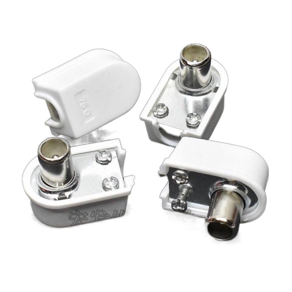Horizontal Antenna Plug Cable TV Connector F Plug TV Male Plug Signal ...