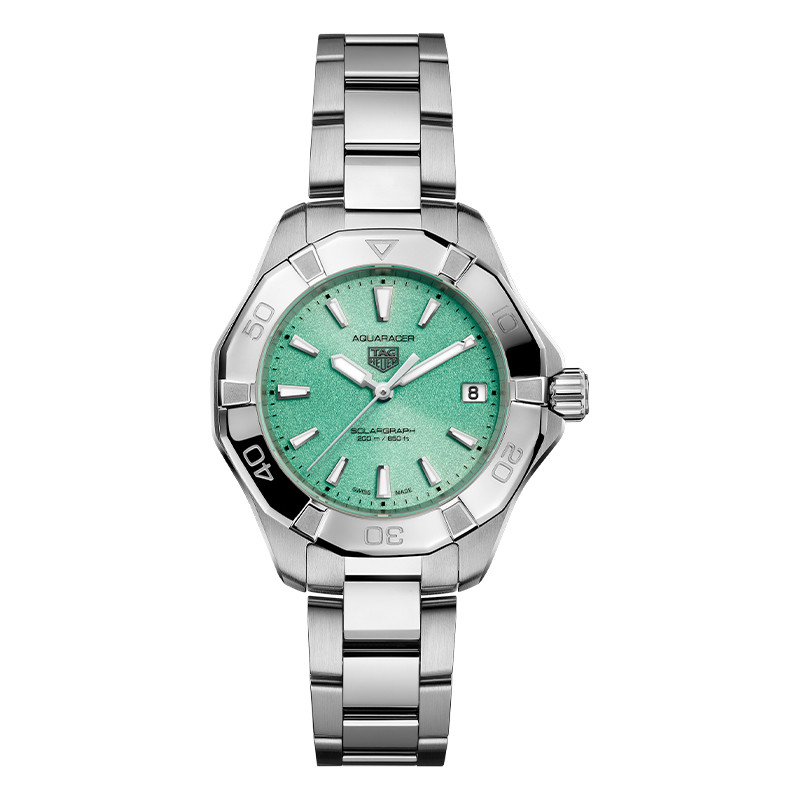 Tagf Heuerr Sports Diving Series Solar Calendar Polar Blue Ladies Watch ...
