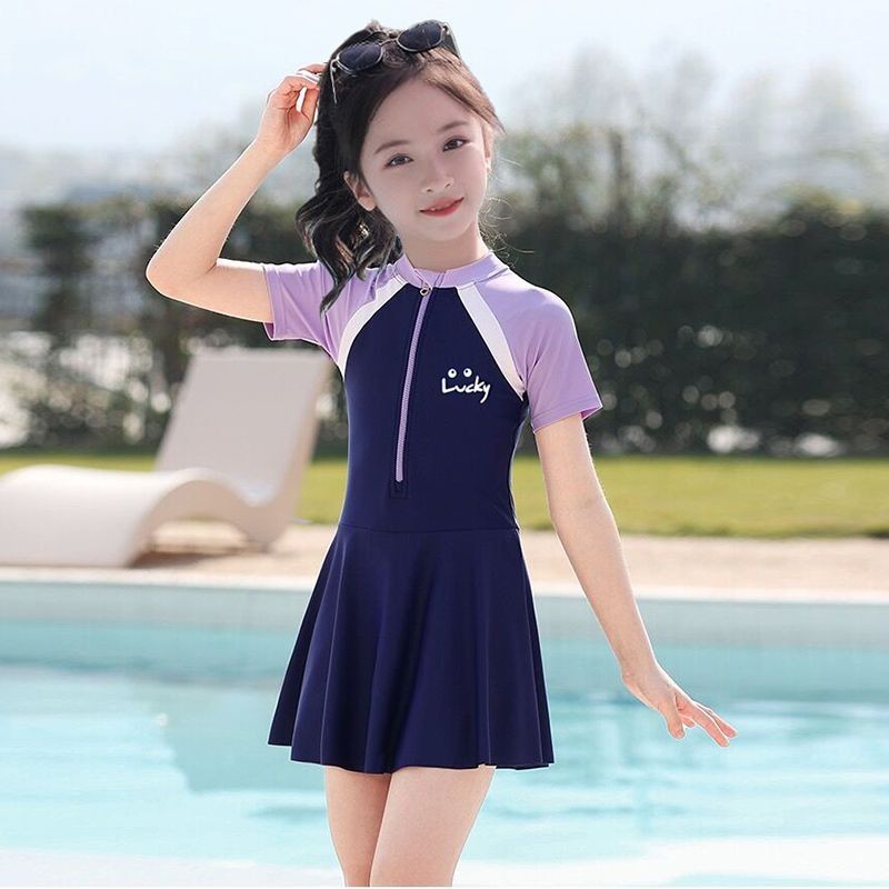 ReadyStock Children's Swimsuit Girl Split Princess Skirt Style Medium ...
