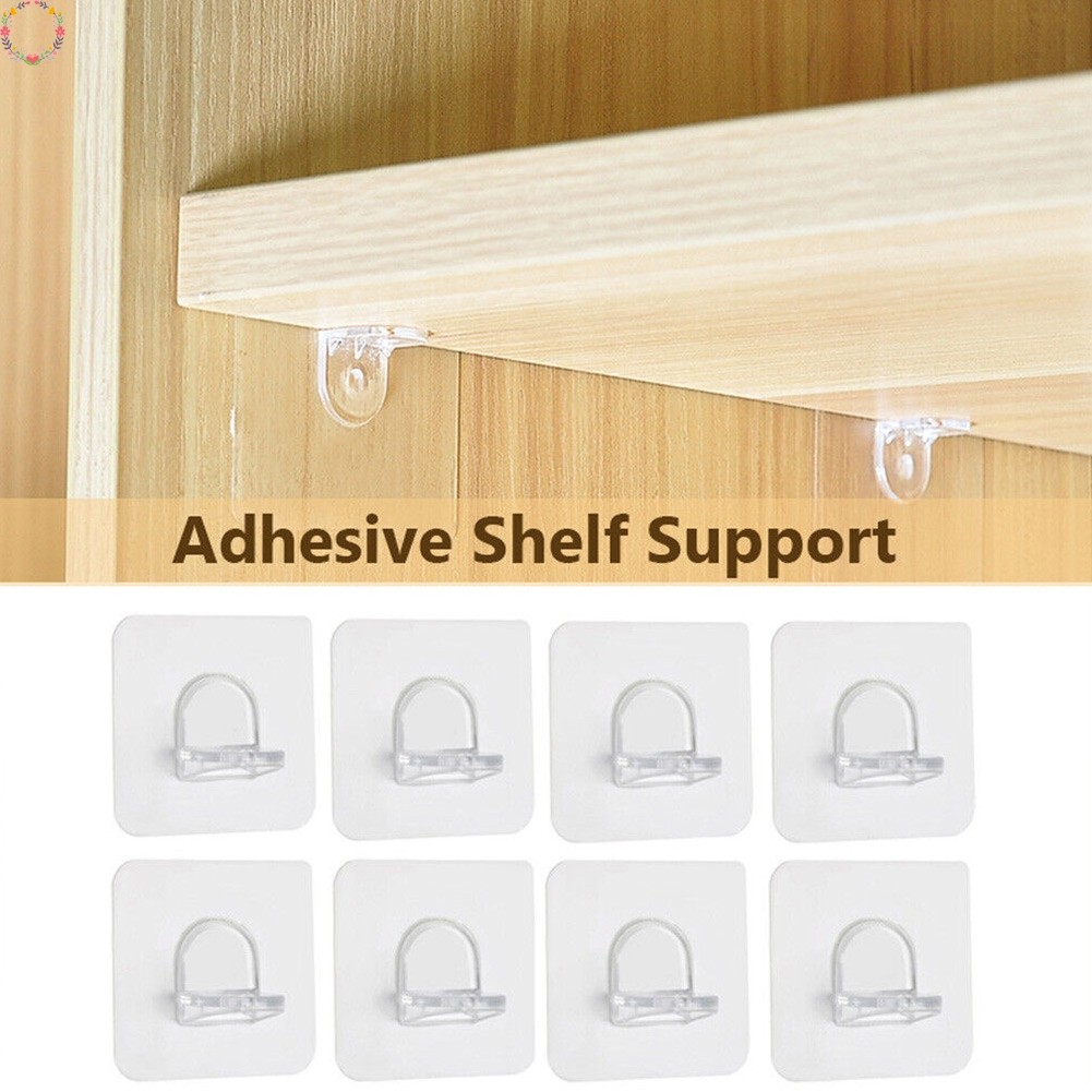 [HME] 5/10/20PCS Shelf Support Self Adhesive Bracket Wardrobe Cabinet ...