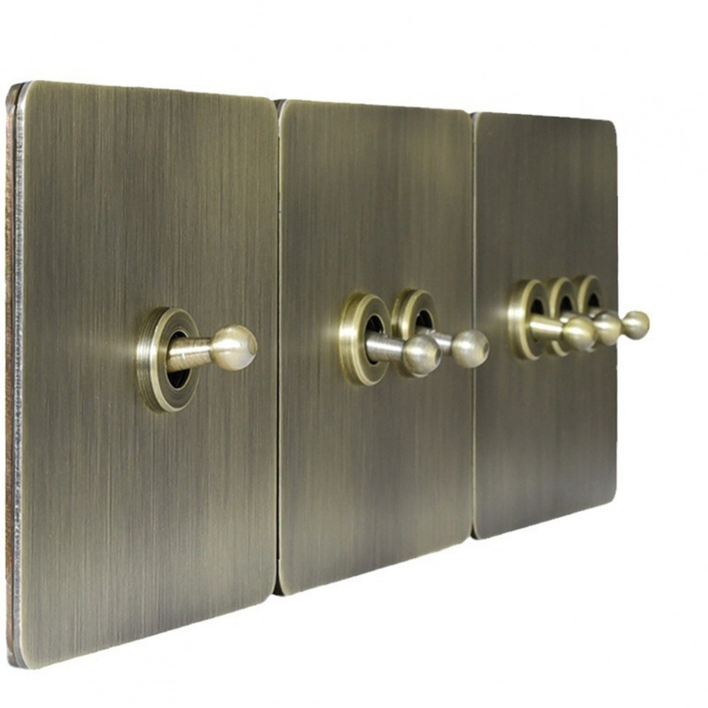Simplified Wiring Process with Robust Green Bronze Toggle Switch Panel ...