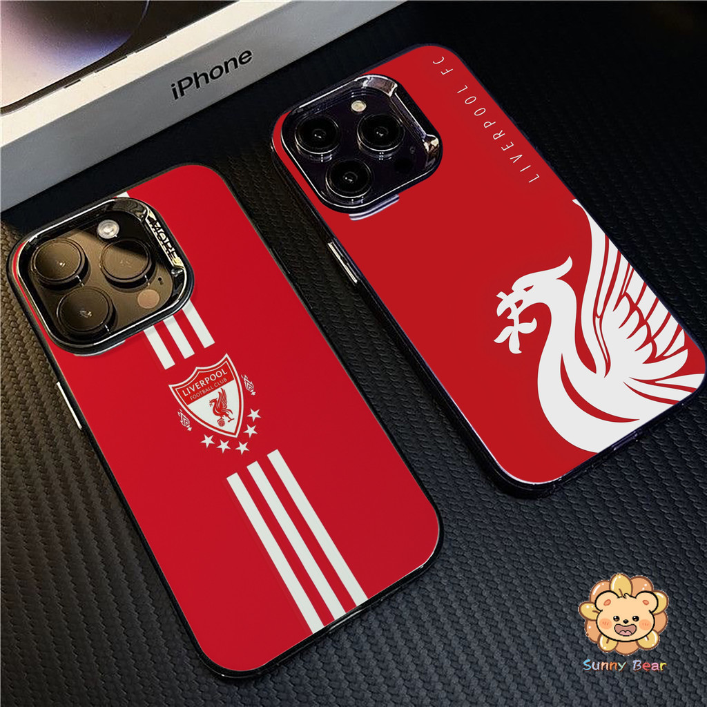 Liverpool Football Club Simple Solid Color Frosted Electroplate Lens ...