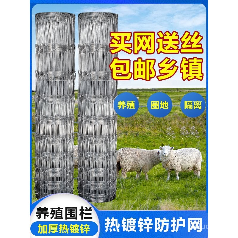 Galvanized Anti-Rust Barbed Wire Mesh Breeding Net Guardrail Net ...