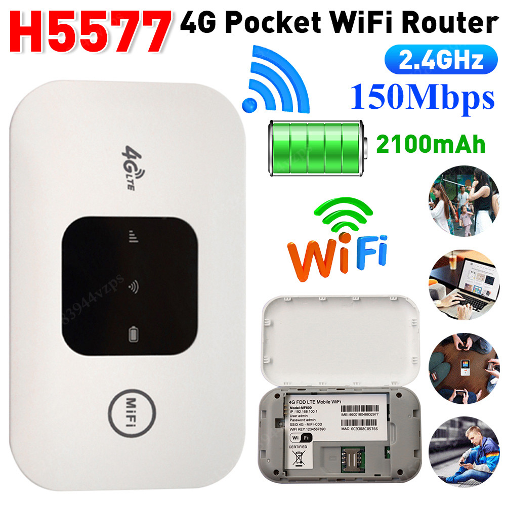 4G Pocket Wifi Router Portable Mobile Hotspot 150Mbps 4G Wireless ...