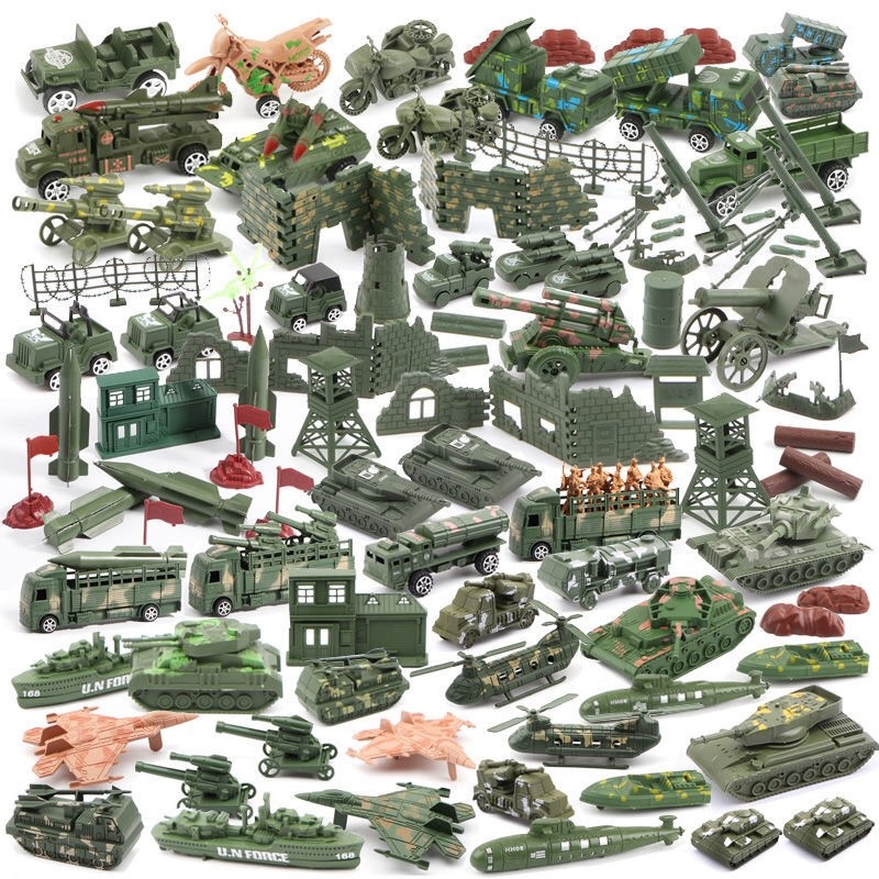 Zon Askar Model Tentera Askar Askar Berjuang Plastik Mainan Miniatur ...