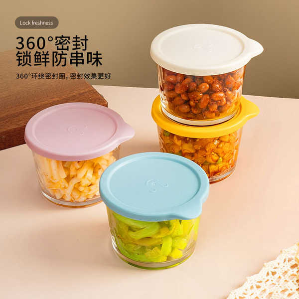 balang plastik bekas kuih Kaleng penyimpanan acar kecil, peti sejuk ...