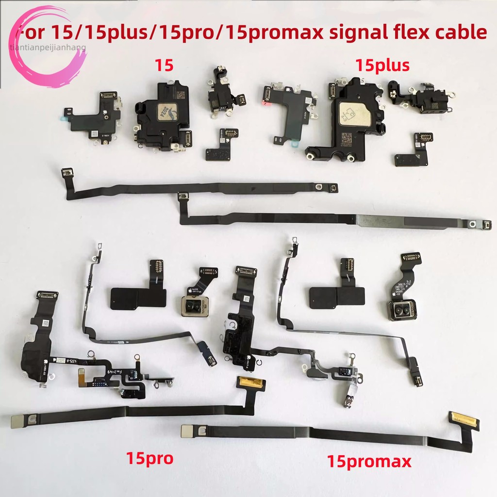 For iPhone 15 15 Plus 15 Pro 15 Pro Max NFC WiFi GPS Cellular Antenna ...