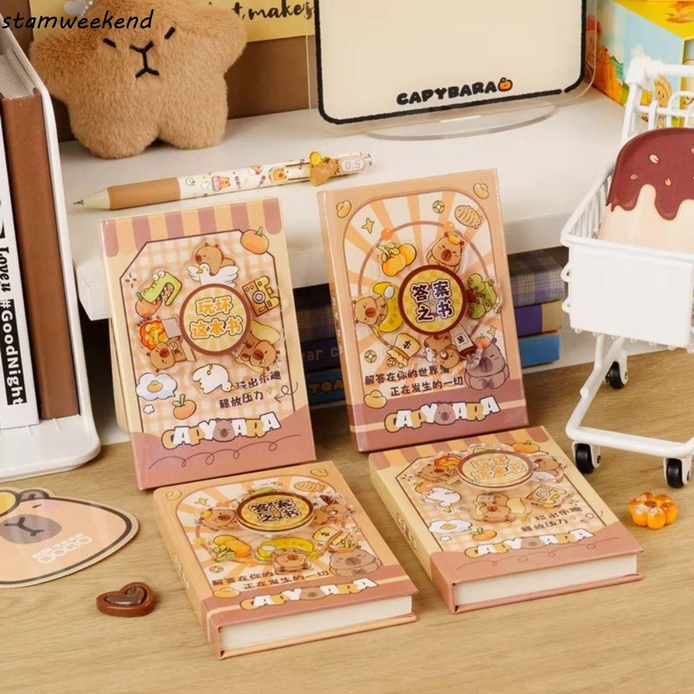 STAMWEEKEND Small Notepad, Panda Color Inner Page Capybara Notebook ...