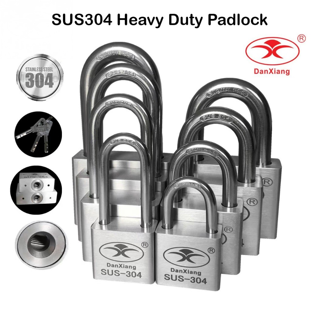 SUS304 Full Stainless Steel Heavy Duty Padlock / House Lock / Mangga ...