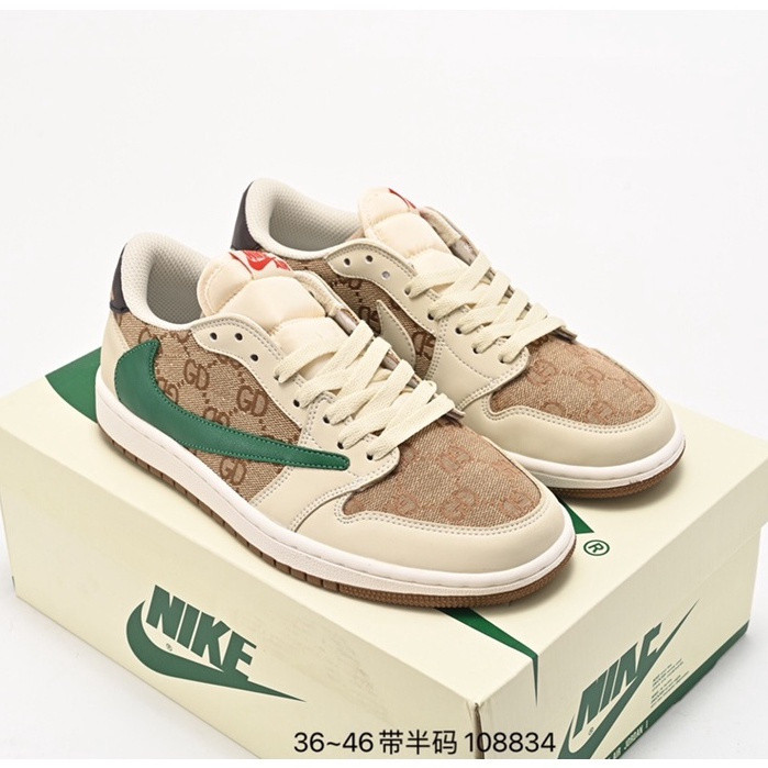 Travis Scott x Air 1 Low "Gucci" Basketball Shoes Casual Sneakers for ...