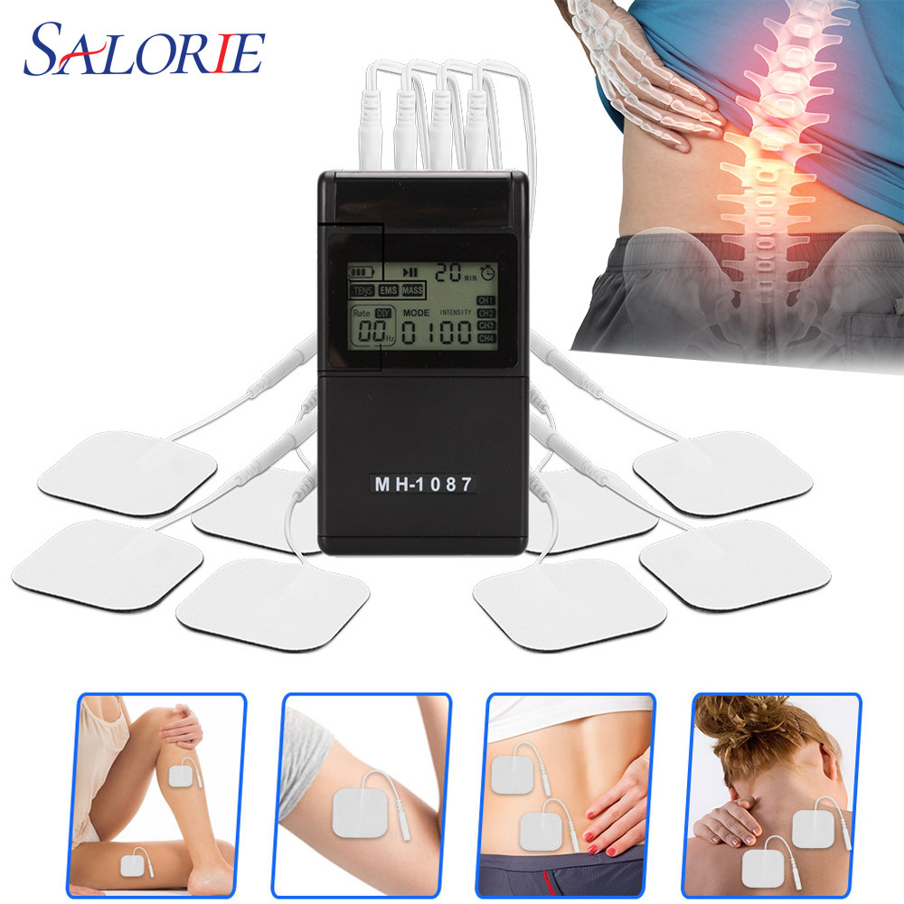 48 Modes TENS Unit Electric EMS Muscle Stimulation Relax Body Massager ...