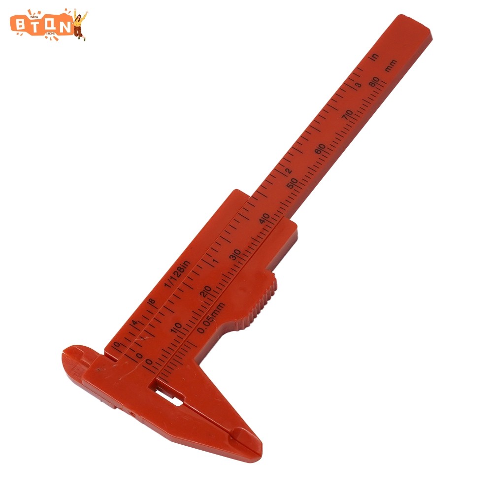 (BTQN-MY:D3) 0-80mm Plastic Sliding Vernier Caliper Gauge Measure Tool ...