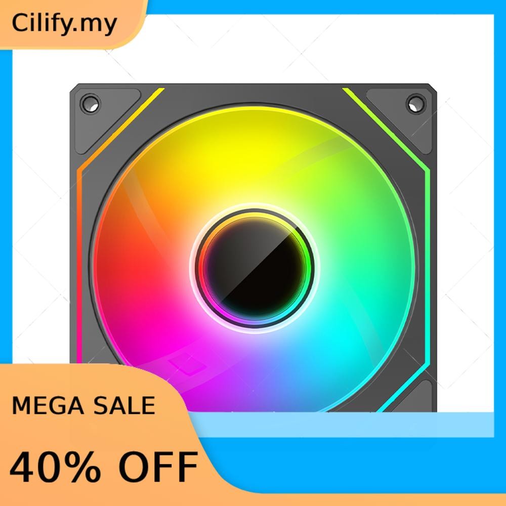 12cm ARGB 5V 3Pin 4 Pin PWM CPU Case Cooling Fan Infinity Mirror Silent ...