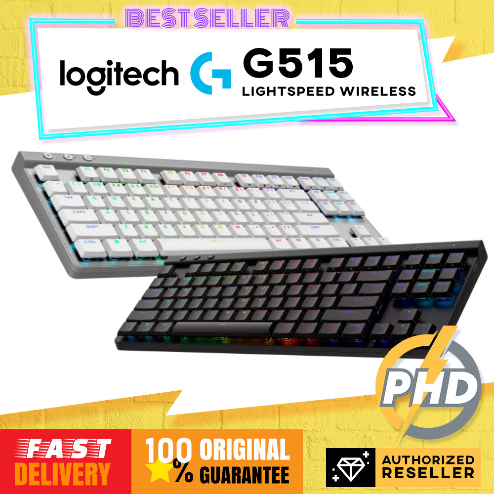 Logitech G515 LIGHTSPEED TKL Low Profile Wireless Gaming Keyboard ...