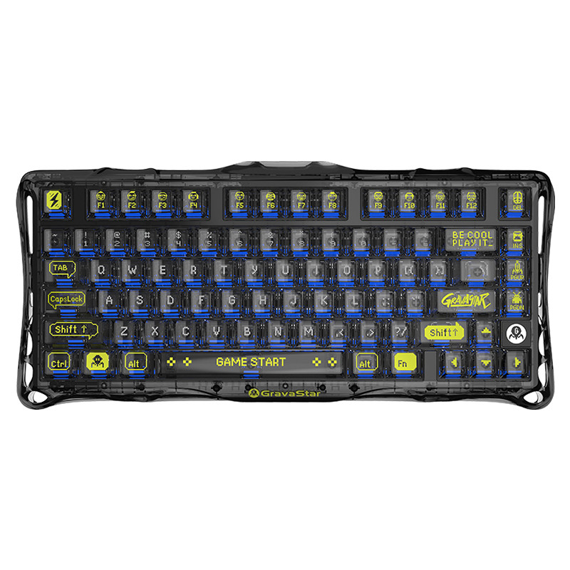 GravaStar GS K1 LITE Wireless Mechanical Keyboard, 2.4G/Bluetooth/Wired ...