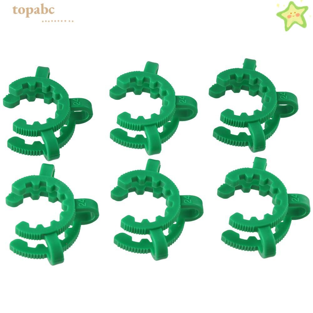 TOPABC 12 pcs Keck Clip, Plastic Standard Taper POM Keck Clamp, Lab Use ...