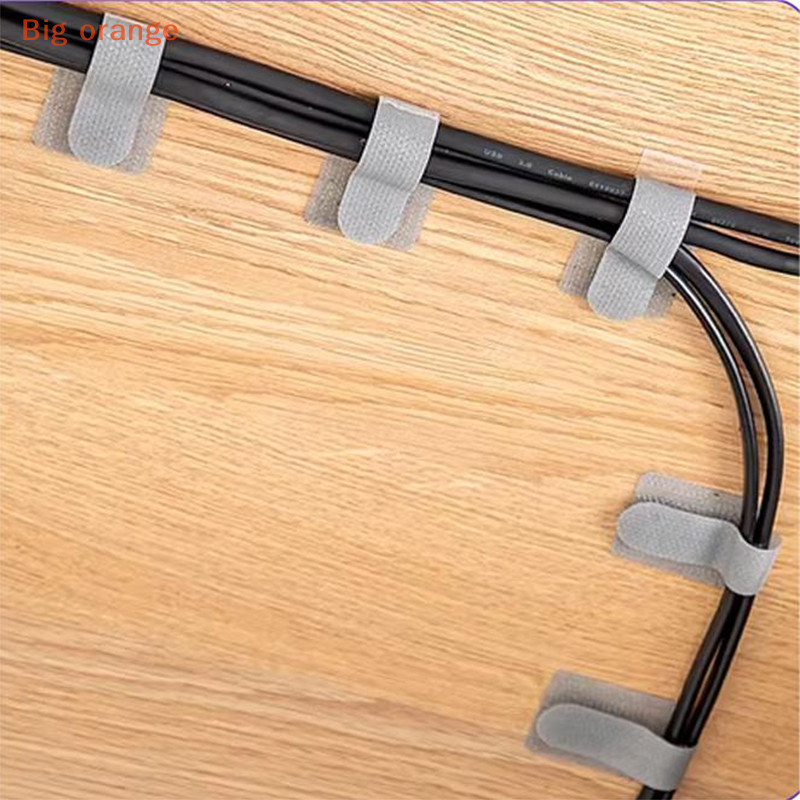 [Big orange] 20PCReusable Cable Ties Fastening Wire Organizer Cord Rope ...