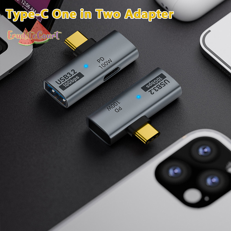[ECM] USB Type-C 10Gbps OTG 2in1 Adapter With 100W PD Charging ...
