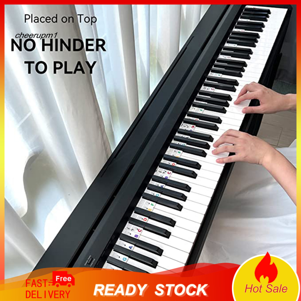 CHEER 1 Set 88 Keys Piano Notes Guide with Treble Bass Detachable Piano ...