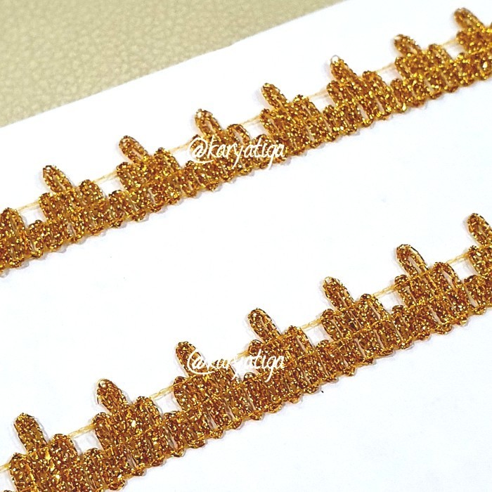 Tsl-5100 Gold Crown Lace (18 Yards - 1.7 cm Width) | Shopee Malaysia