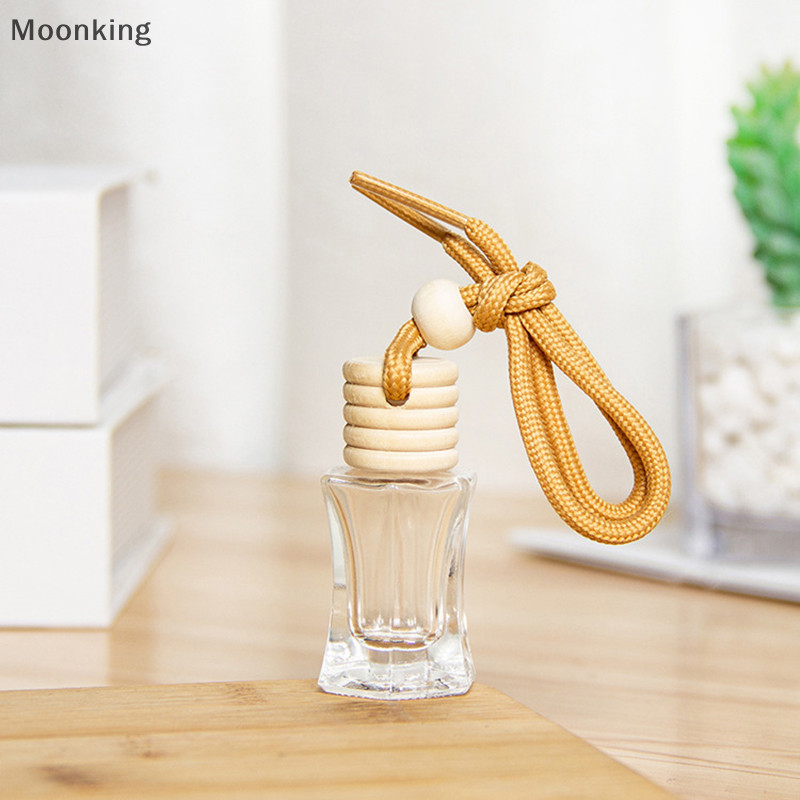 NEW 10ml Car Hanging Diffuser Clear Glass Hexagonal Cylindrical Bottle ...