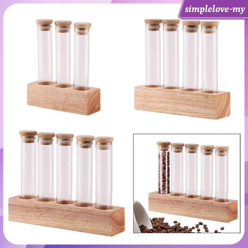[SimpleloveMY] Glass Test Tubes with Display Rack Transparent for ...
