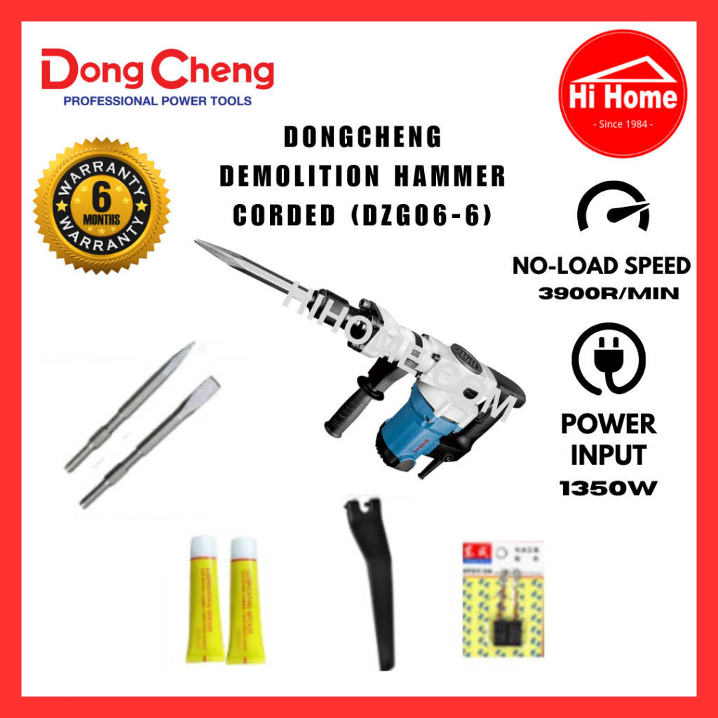 DongCheng DEMOLITION HAMMER PERCUSSIONS CONCRETE ELECTRIC HAMMER MACHINE Mesin Ketuk Konkrit ...