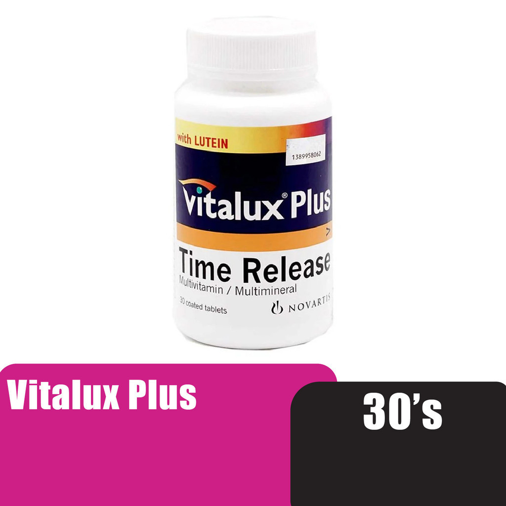 VITALUX Plus Multivitamin / Multimineral Tabs 30's - Eye Supplement for ...