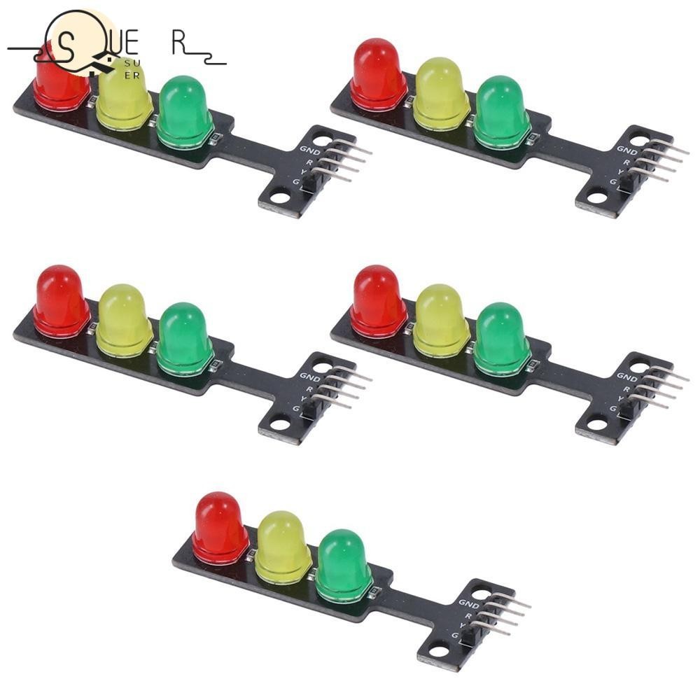 Sueren Traffic Light Display Module Mini 5mm 3 Led Traffic Light Module Creative Red Yellow