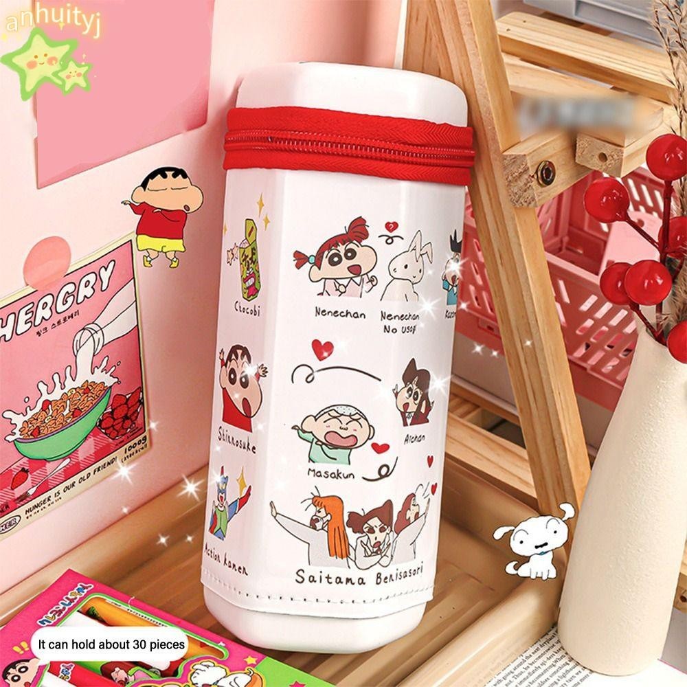 LANJ Pen Bag, Standing Hexagonal Pencil , Portable Large-capacity Dirt ...