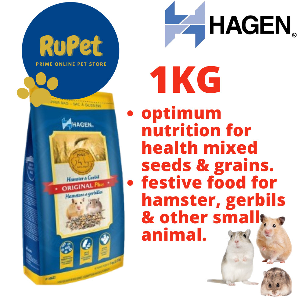 (Expiry 01/2026) Hagen Original Plus Hamster & Gerbil Food - 1 kg ...