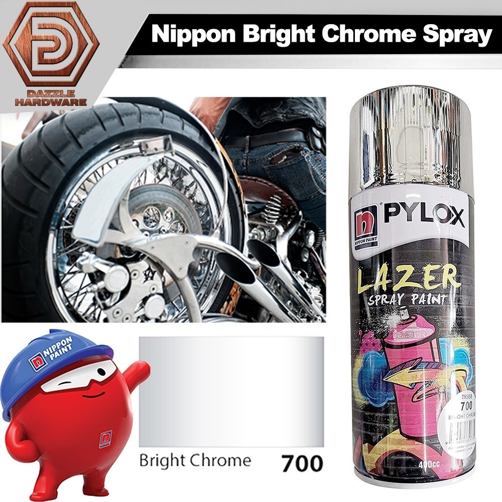 Nippon bright chrome spray nippon paint chrome 700 spray 400cc chrome ...