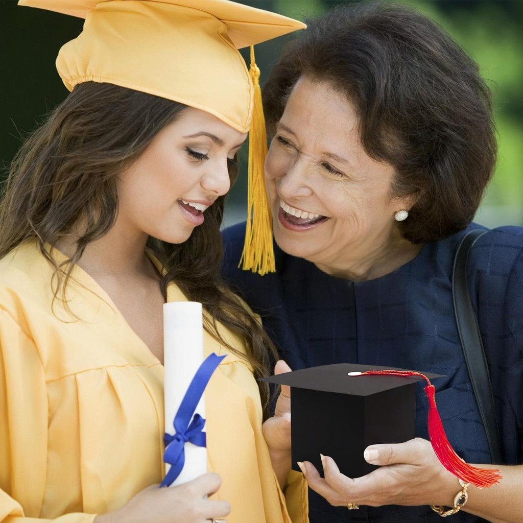 Graduation Candy Containers DIY Souvenir Box With Graduation Hat Design ...