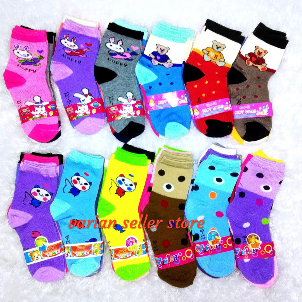 Long Kindergarten And Elementary School Girls Socks With Cute Character ...