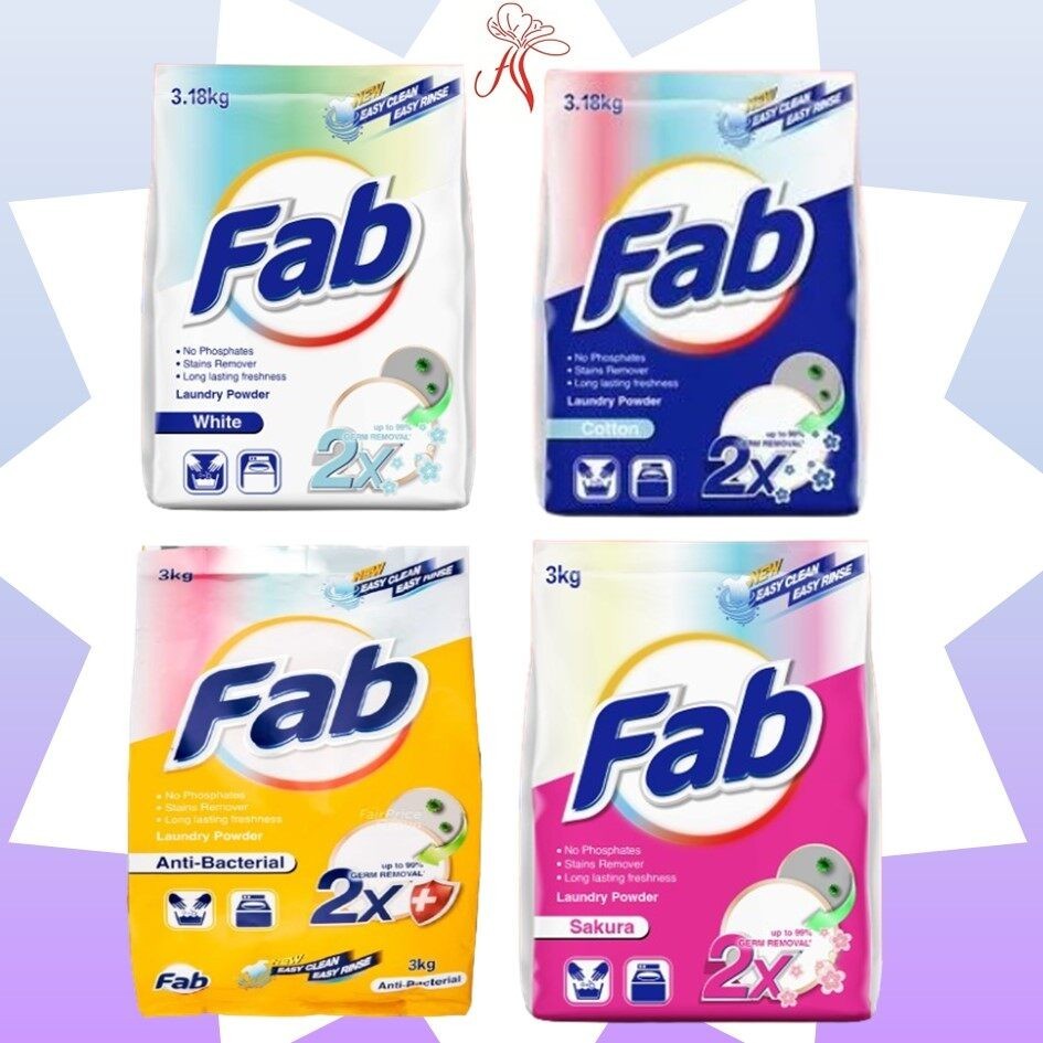 Fab Laundry Powder 3KG | Shopee Malaysia