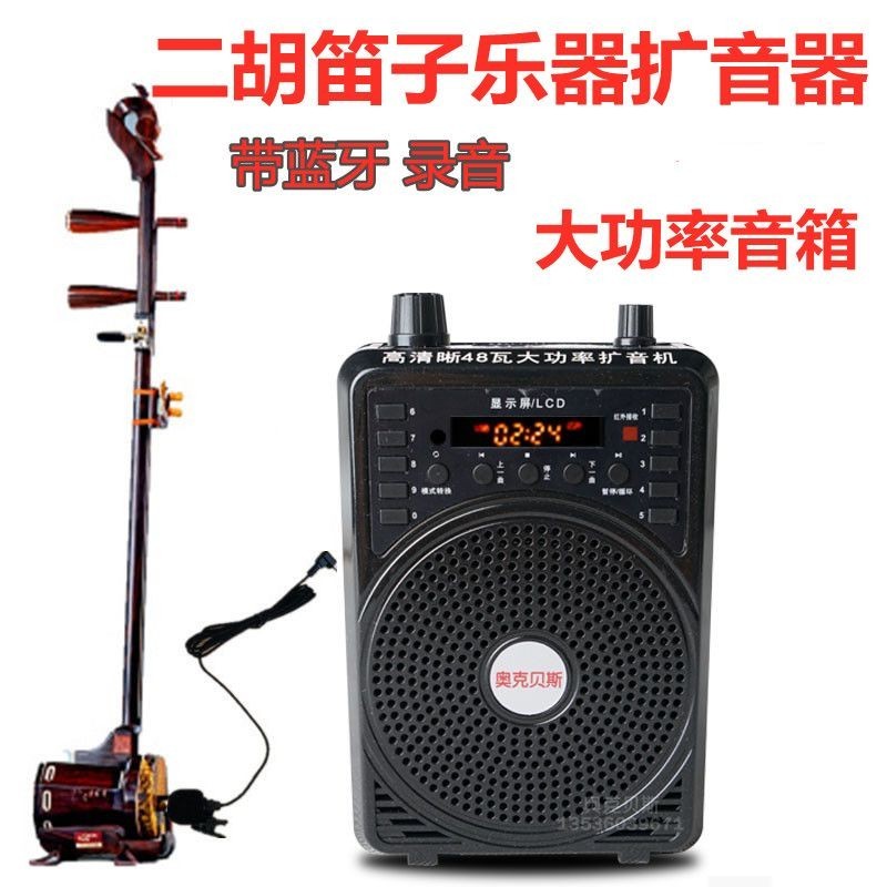 Erhu Horn 48W High-Power Amplifier Teacher Guide Flute Gourd Silk ...
