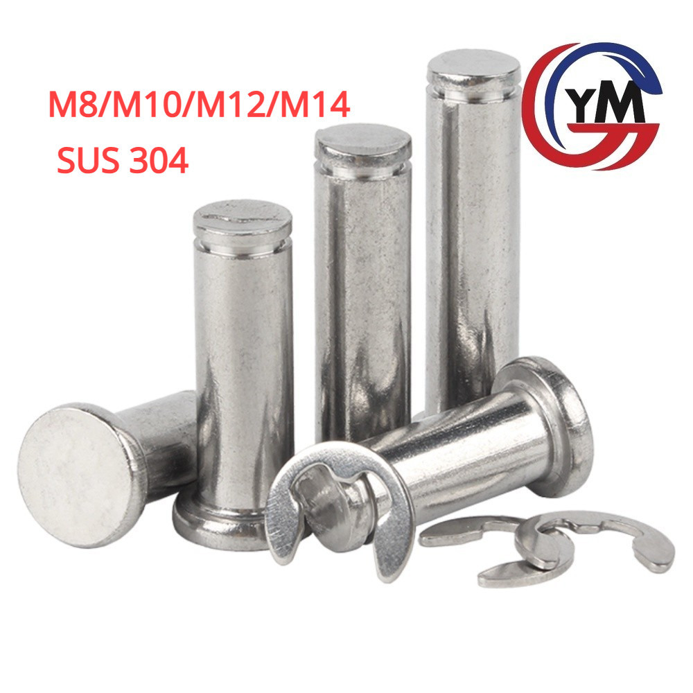 [YMH] 304 Stainless Steel with Slot Pin Shaft Two Double-Headed Circlip ...