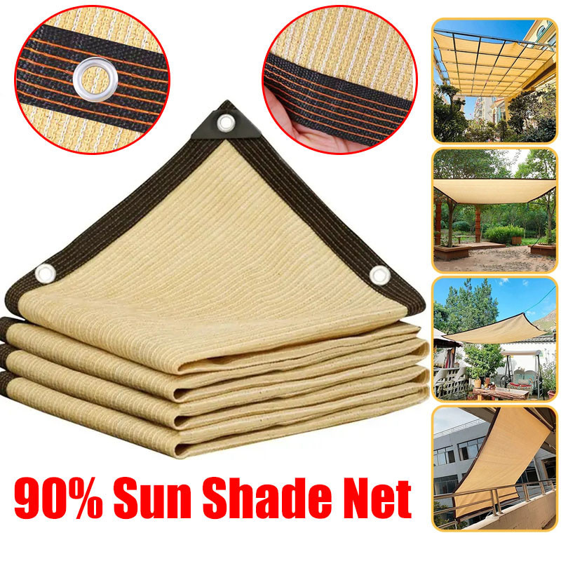 Anti-UV Sun Shade Net Garden Outdoor Awnings Sun Shelter Garden ...