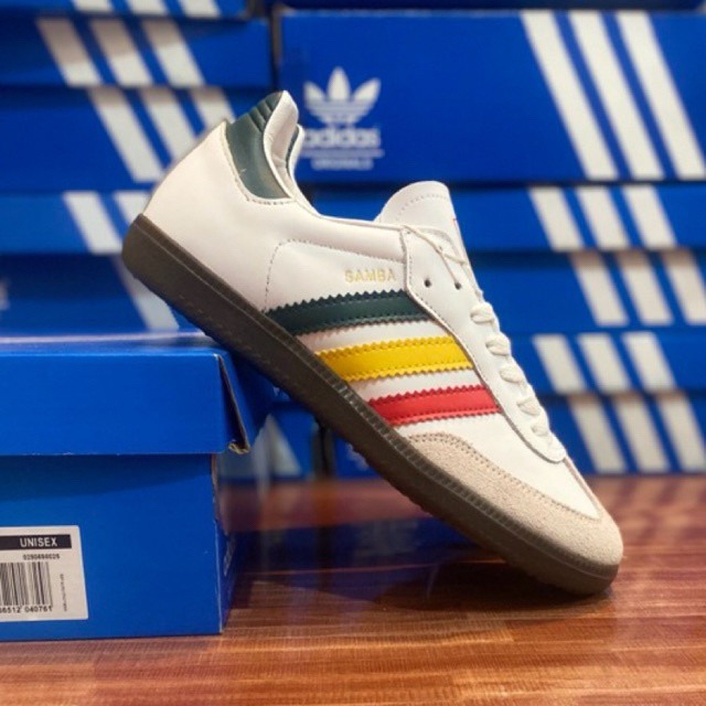 Adidas SAMBA OG RASTA WHITE Men's SNEAKERS | Shopee Malaysia