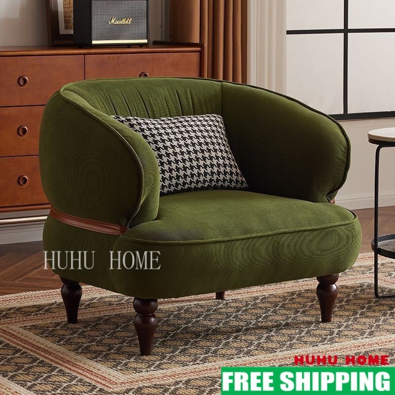 Single Sofa American Retro Style Single Sofa Chair Household Small ...