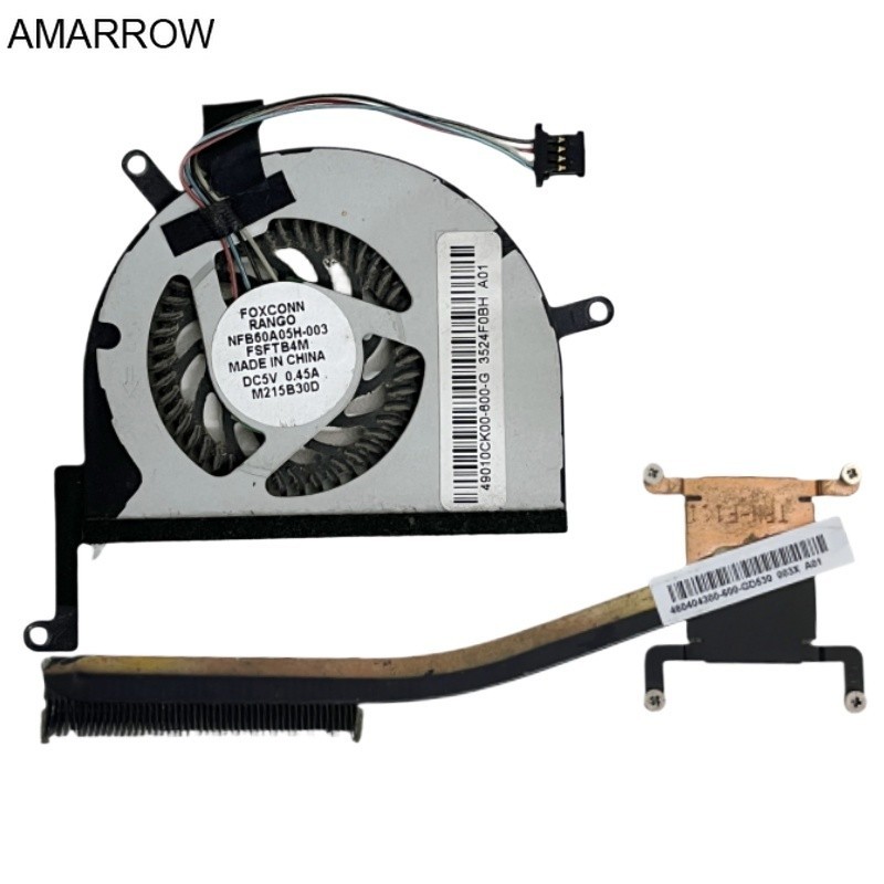 Original Laptop CPU Cooler Fan for HP TPN-F111 Heatsink Cooling Brass ...
