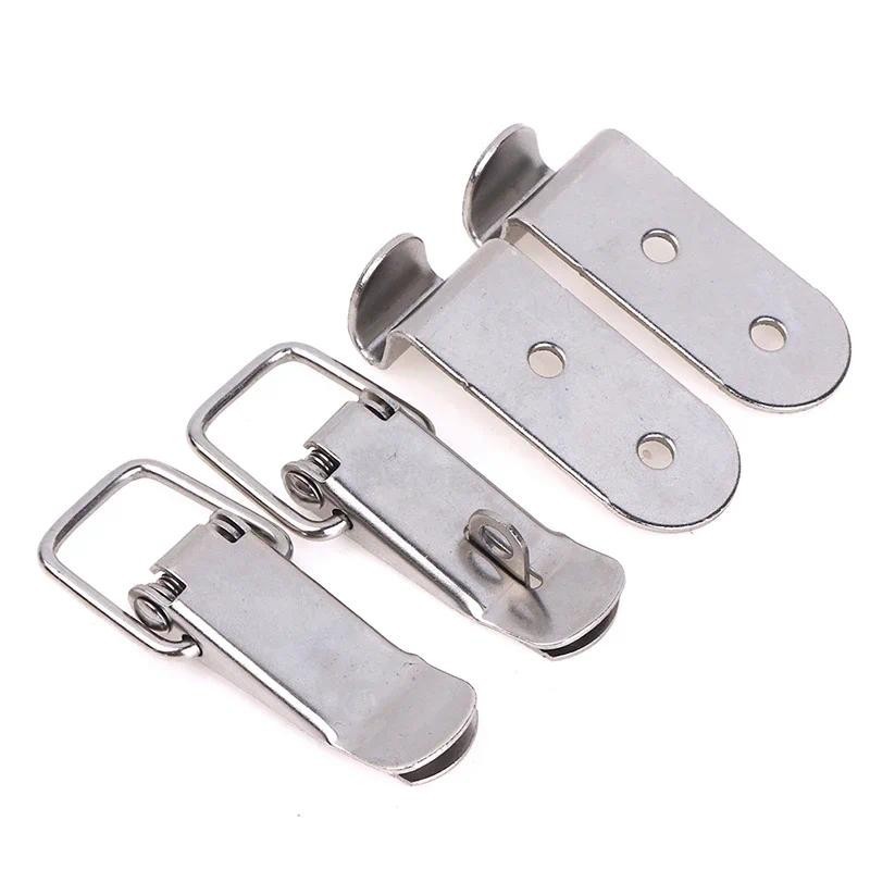 2pcs 90 Degrees Duck-mouth Buckle Hook Lock Stainless Steel Spring ...